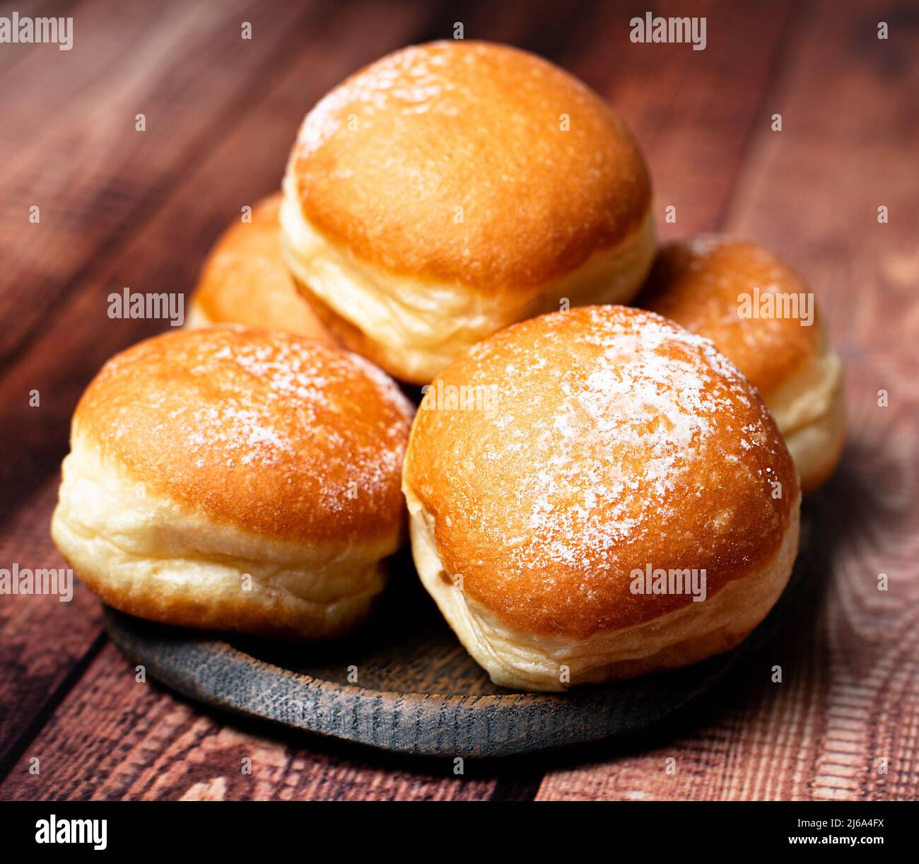 Traditional austrian and german krapfen, berliner, donuts ...