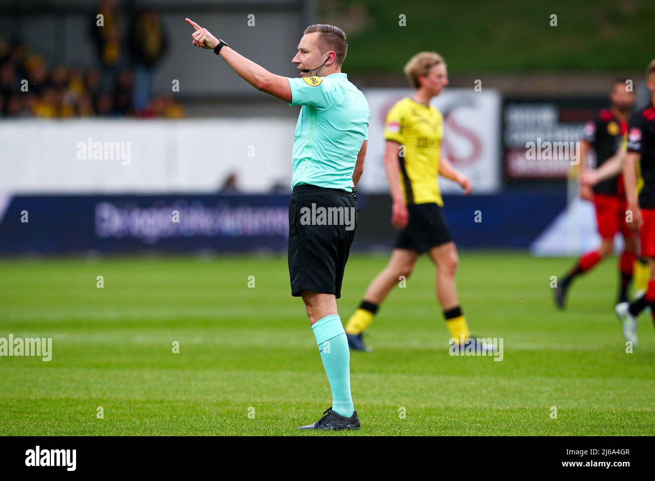 Netherlands. 29th Apr, 2022. VENLO, NETHERLANDS - APRIL 29: referee ...