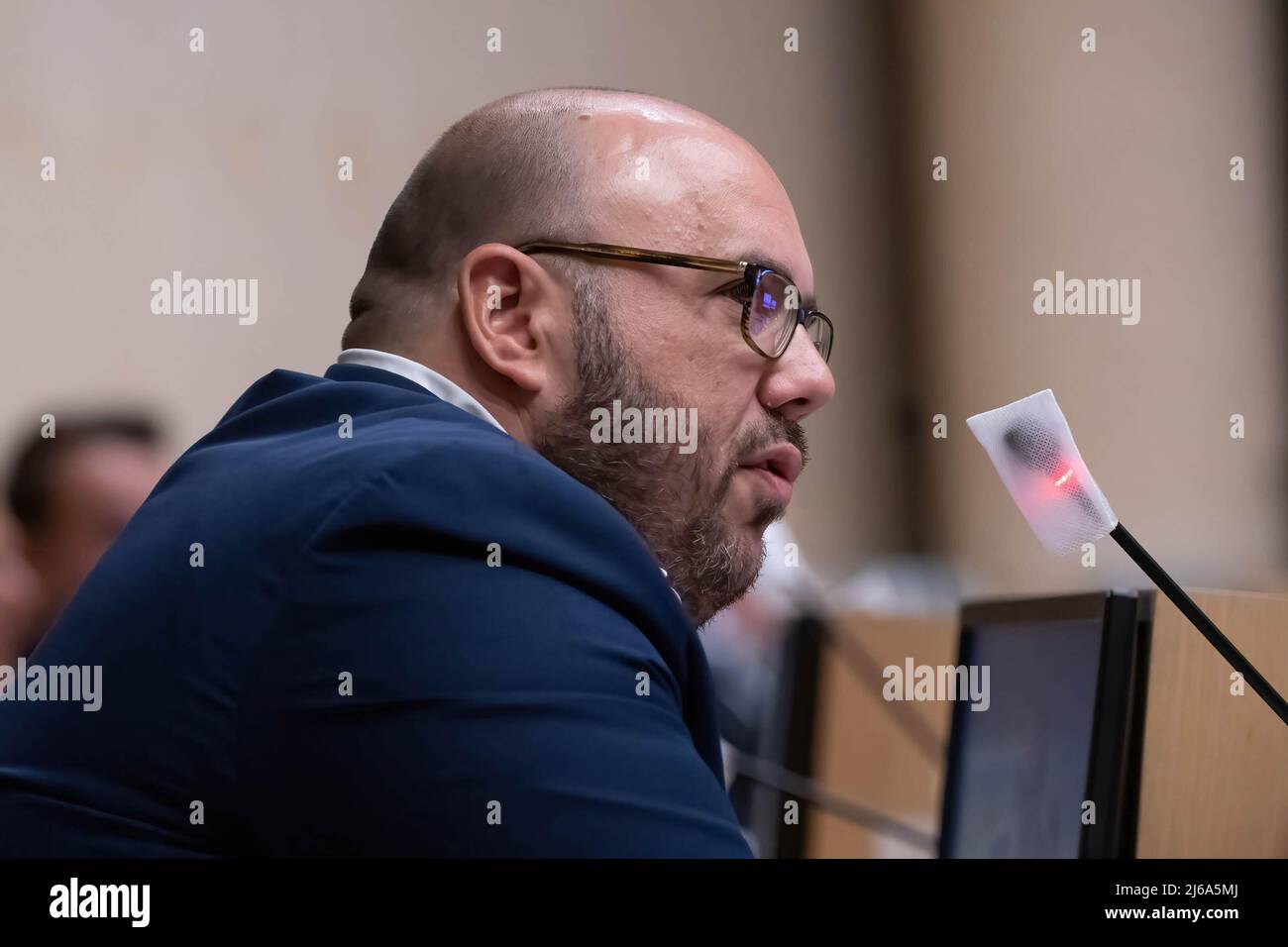 Marseille, France. 29th Apr, 2022. Philippe Vardon, member of the ...