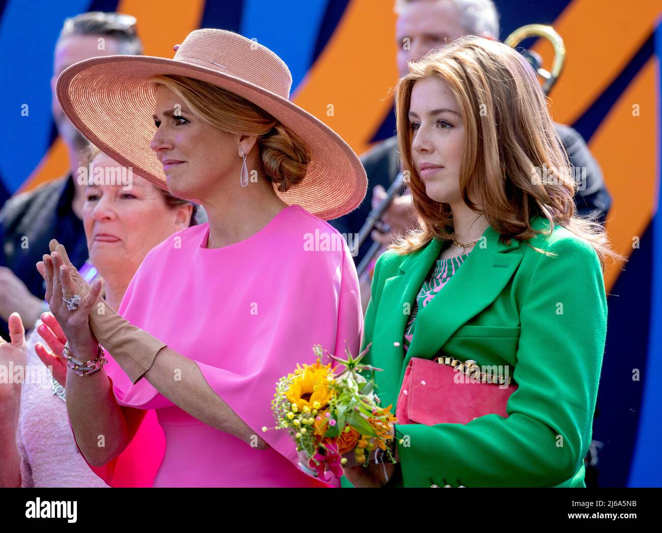 27-04-2022 Koningsdag Queen Maxima Princess Alexia during Kingsday in ...