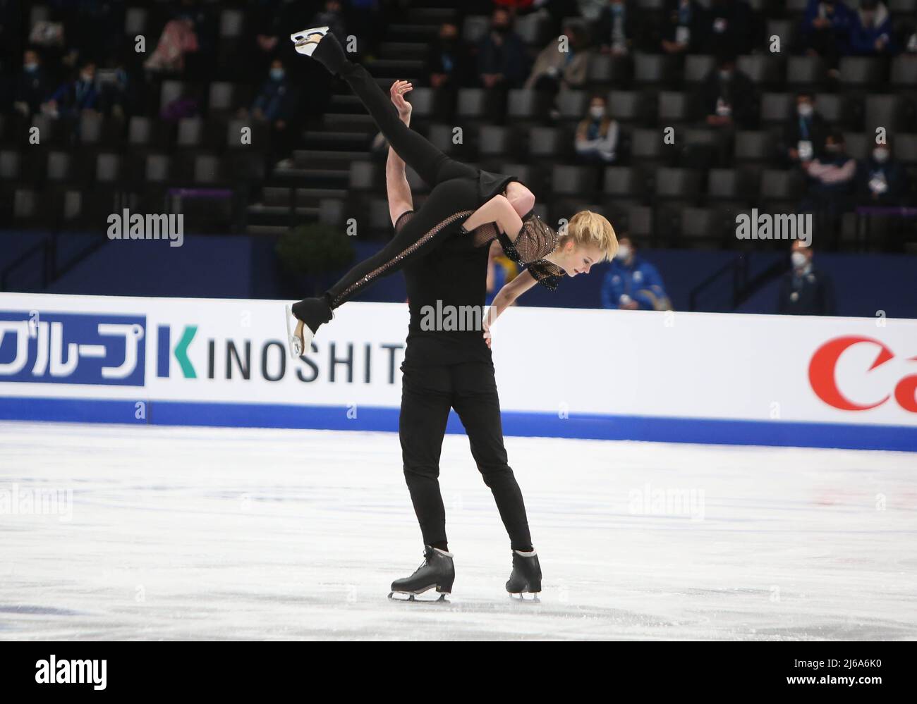 maria kazakova / georgy reviya of Georgie during the ISU World Figure ...