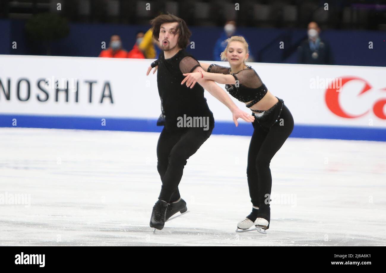 maria kazakova / georgy reviya of Georgie during the ISU World Figure ...