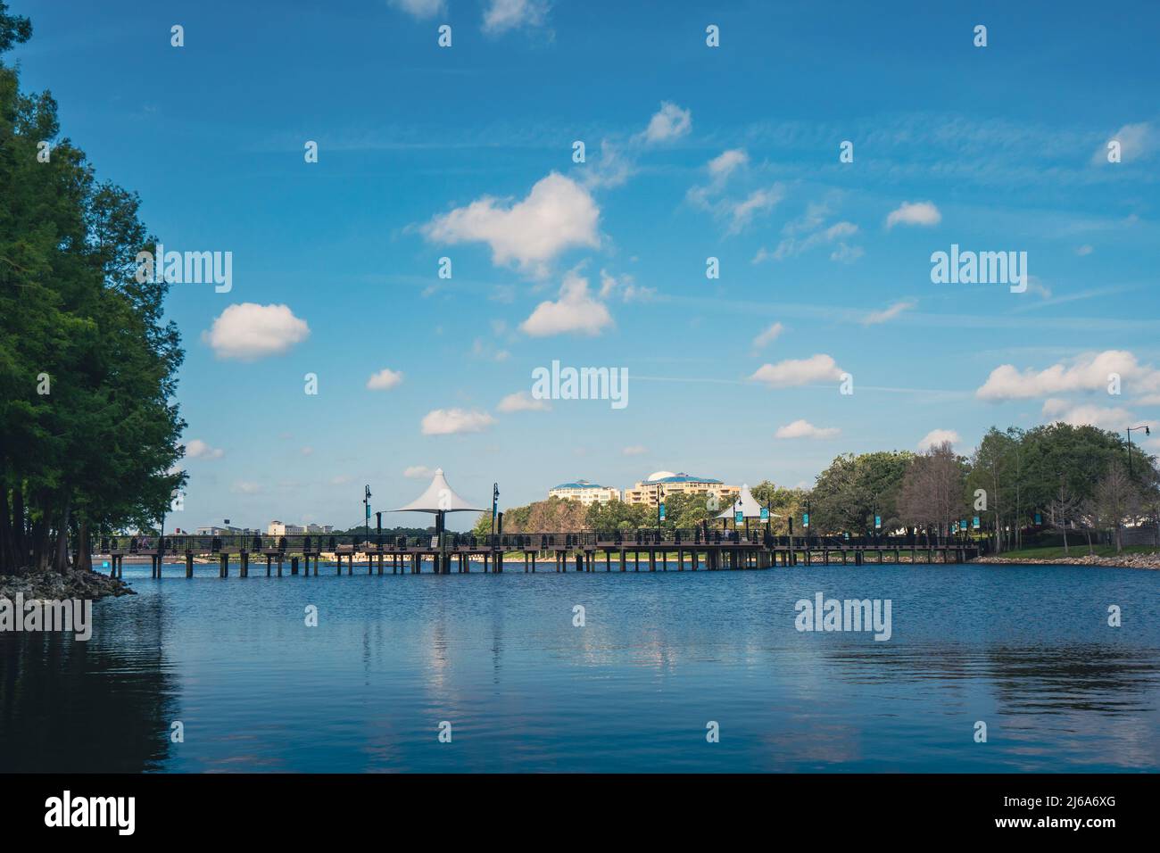 Cranes Roost park boardwalk in Altamonte Springs, Florida Stock Photo ...