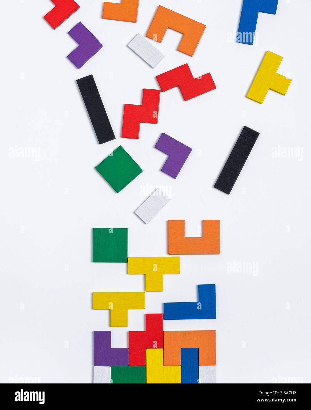 Wooden game. Puzzle for patience and concentration teaching ...