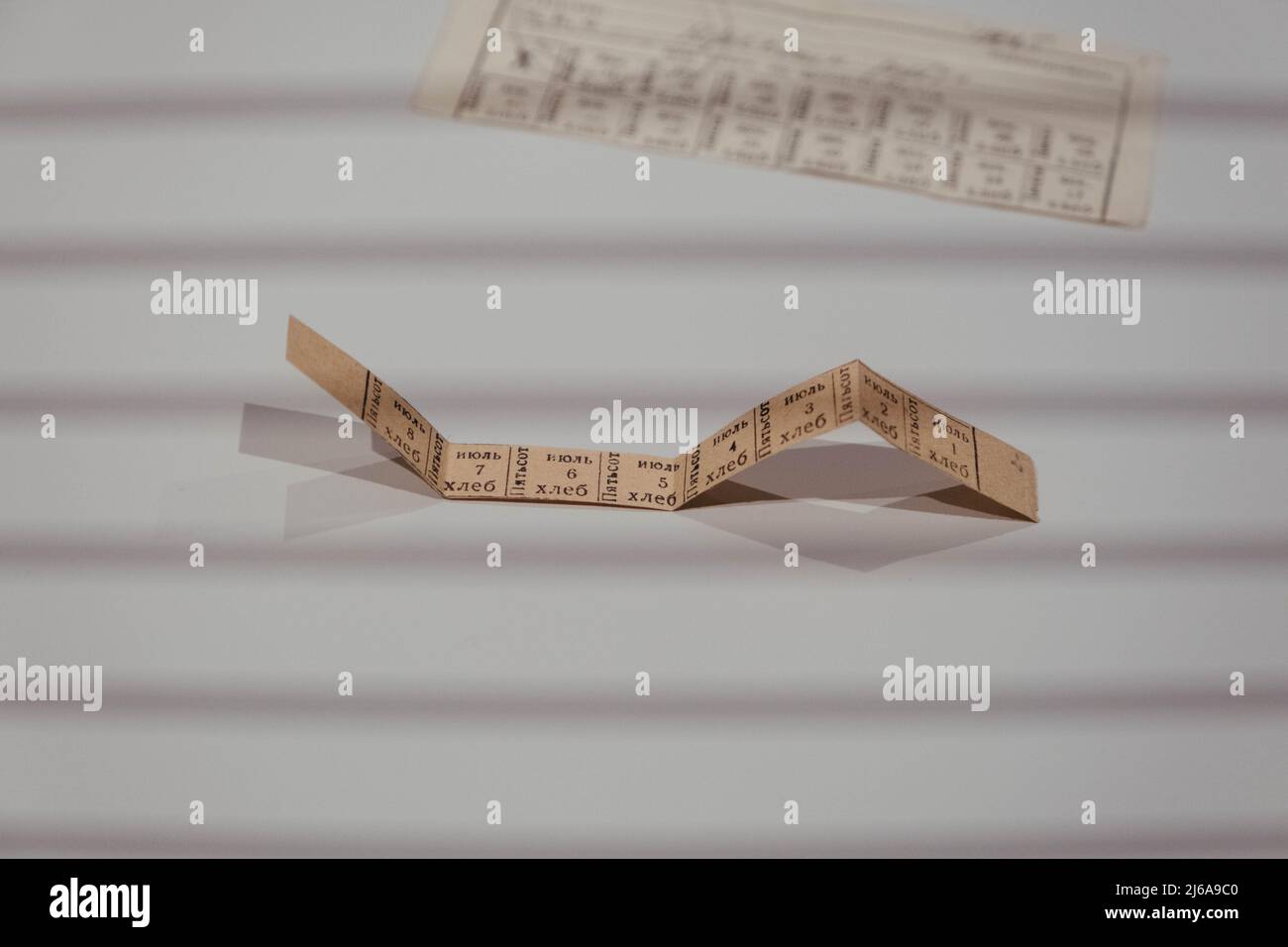 Soviet-era food stamps for bread, a daily dose of five hundred grams ...