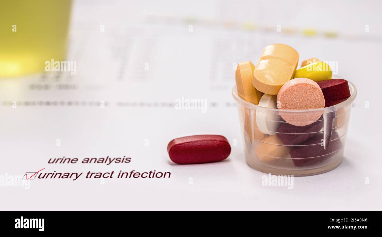 oral pills for urinary tract infection problems, background lab test ...