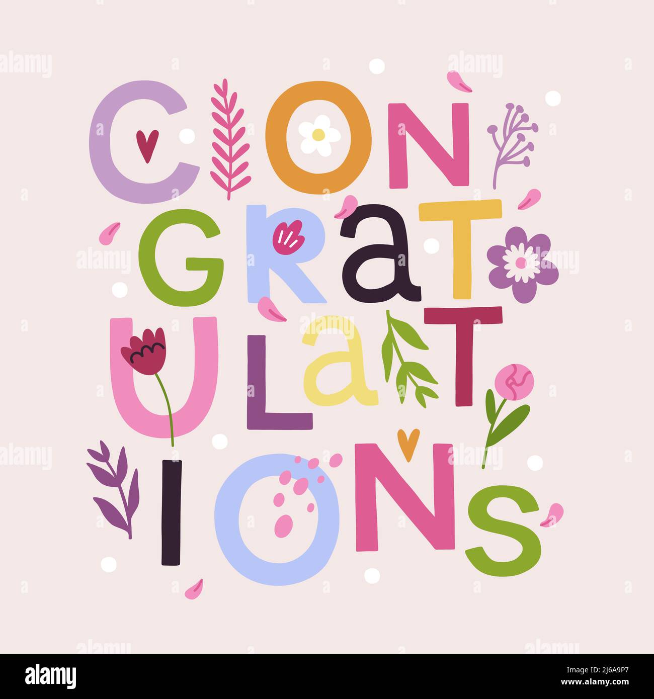 Congratulations word Stock Vector Images - Alamy