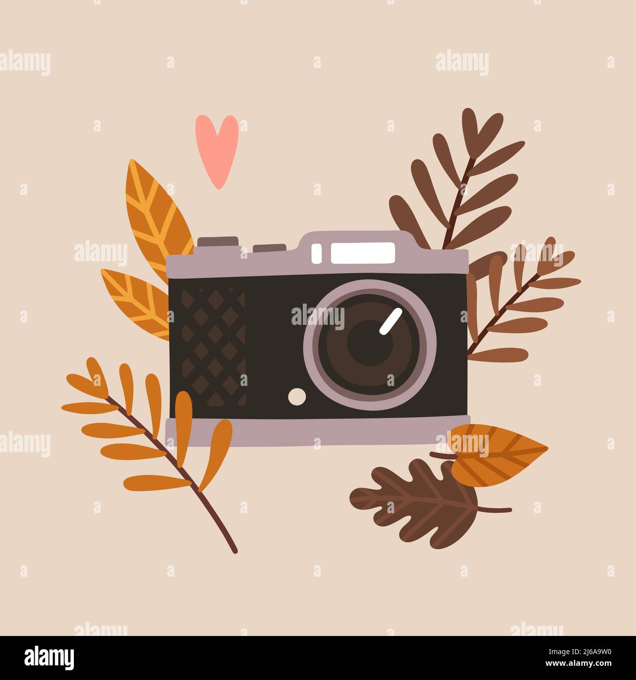 Vintage object film camera Stock Vector Images - Alamy
