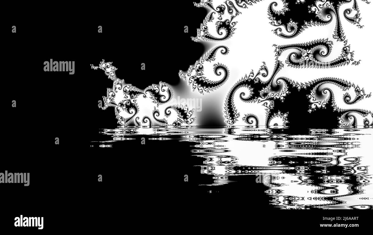 Abstract Computer generated Fractal design. A fractal is a never-ending ...
