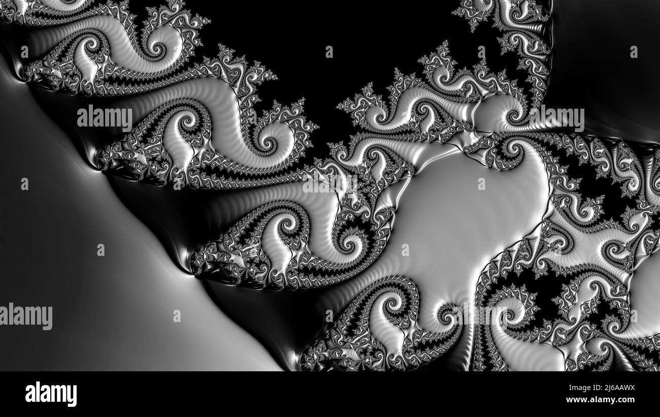 Abstract Computer generated Fractal design. A fractal is a never-ending ...