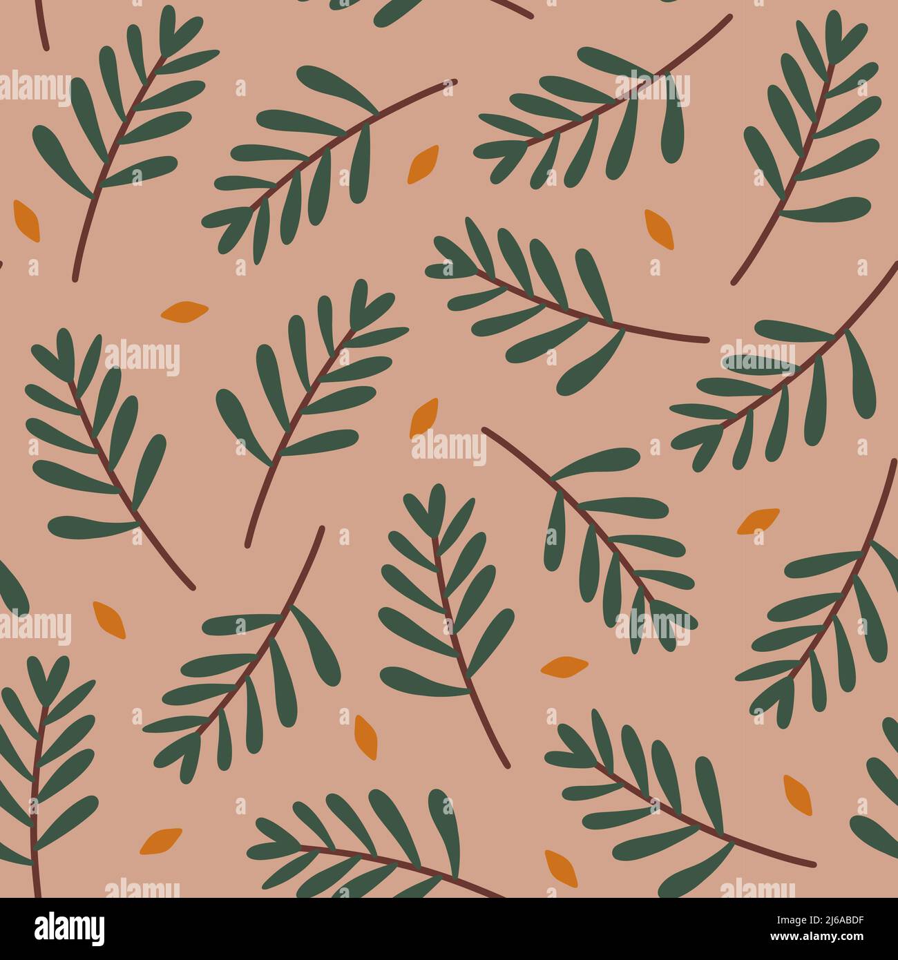 Beige flower branches Stock Vector Images - Alamy