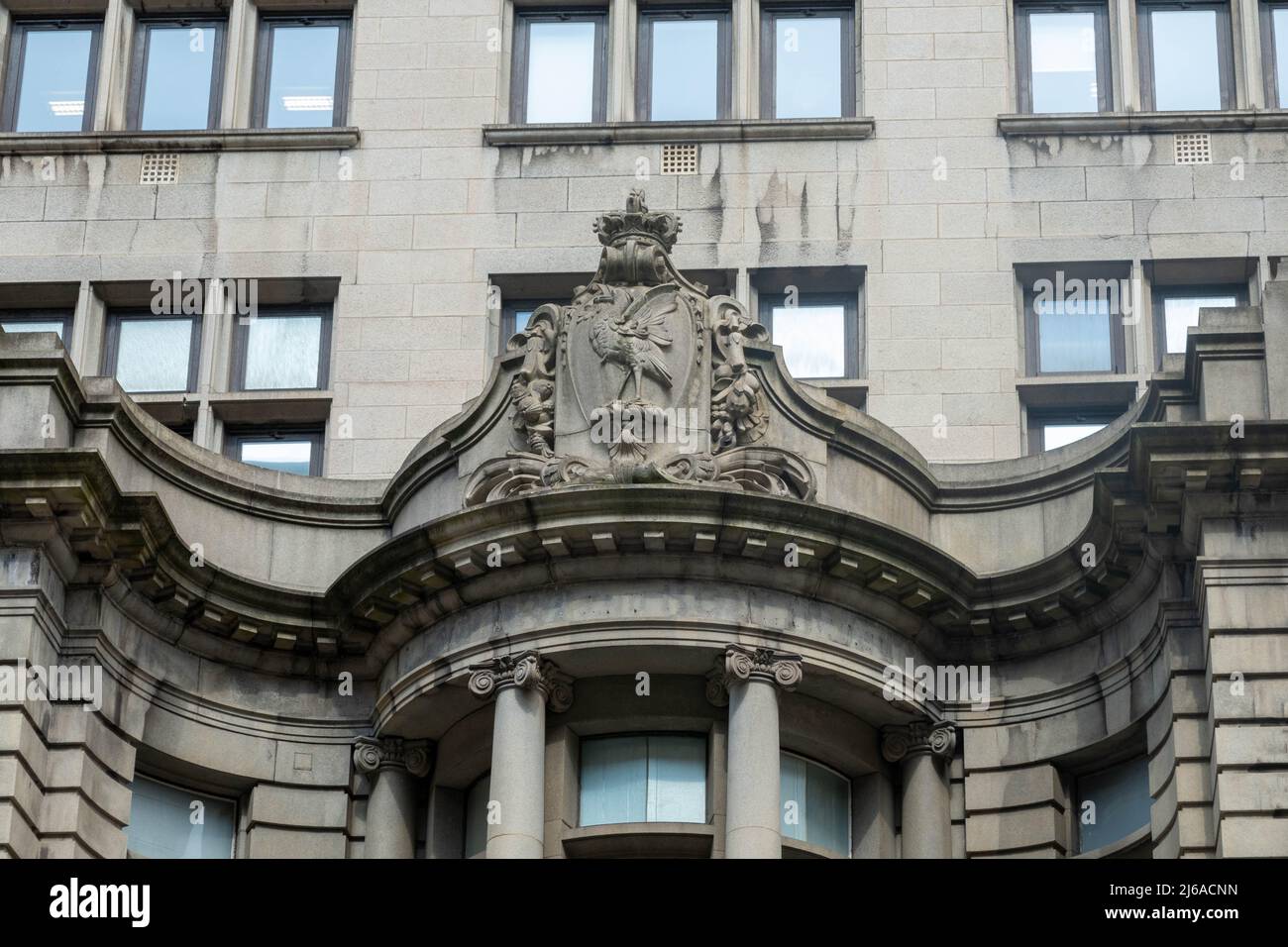 Side entrance to the Royal Liver Building at Pier Head, Liverpool Stock ...