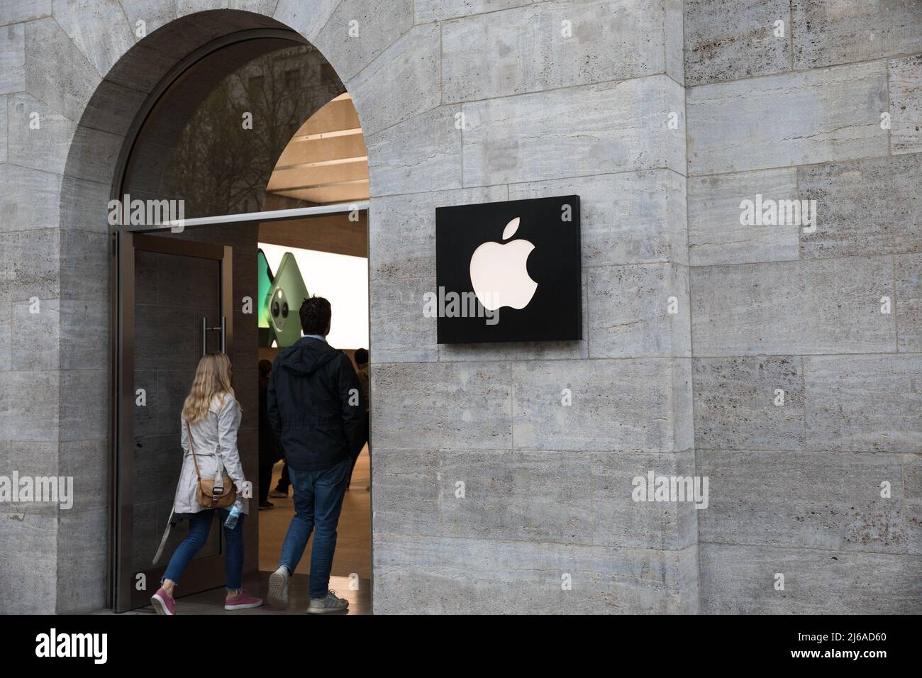 Berlin has two Apple Stores, and one is located at Kurfuerstendamm, one ...