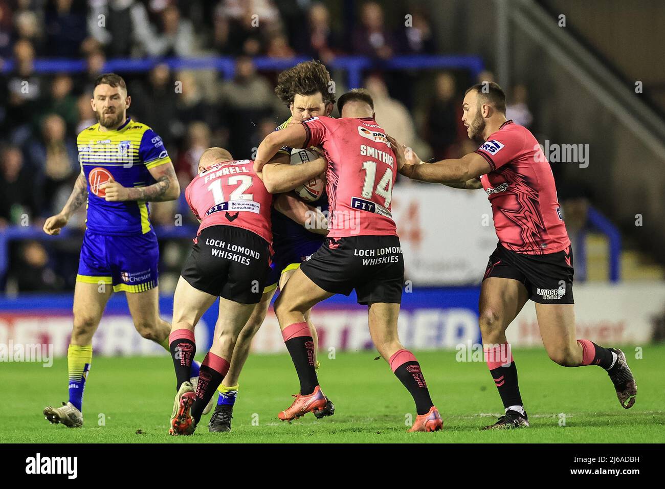 Warrington, UK. 29th Apr, 2022. Rob Mulhern #19 of Warrington Wolves ...
