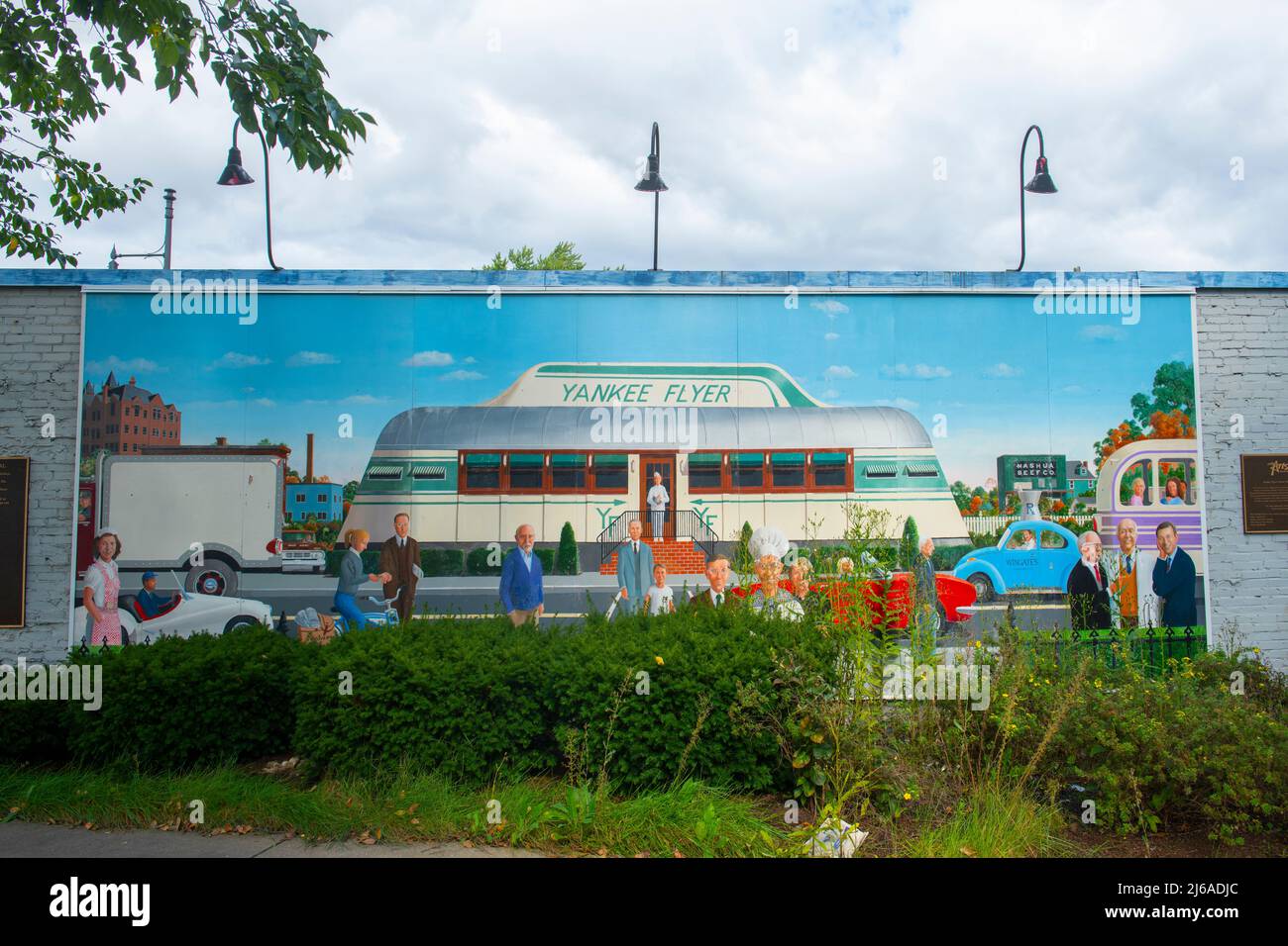 Yankee Flyer Dinner Mural Restoration near Main Street in historic ...