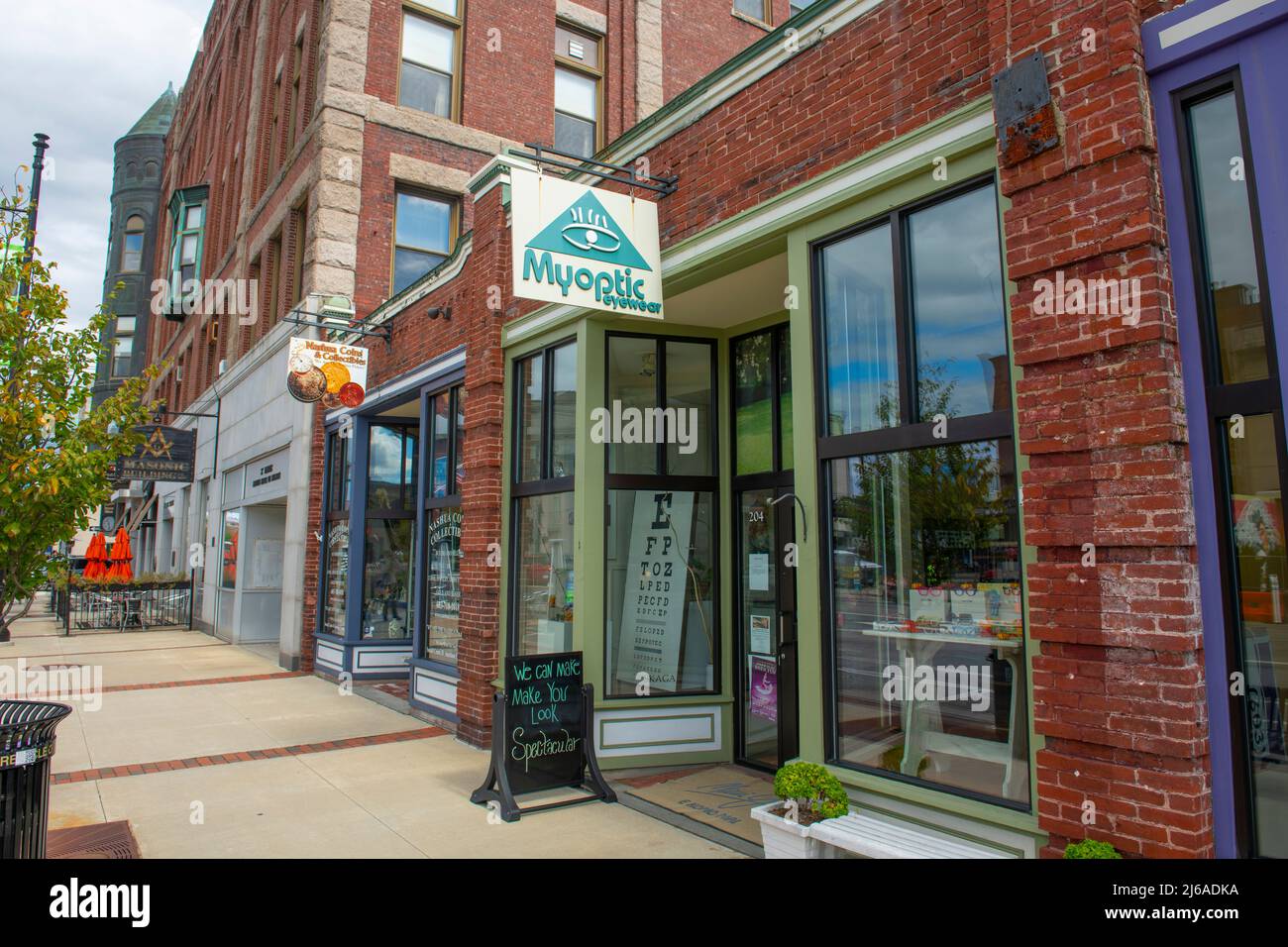 Historic commercial buildings at 204 Main Street in historic downtown ...