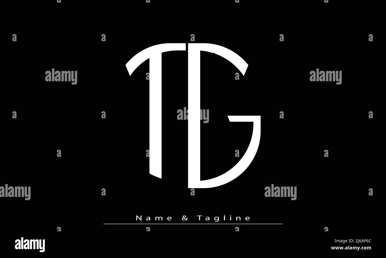 Alphabet letters Initials Monogram logo TG , GT Stock Vector Image ...