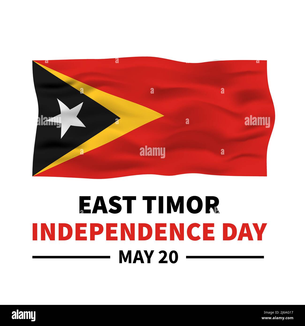 East Timor Independence Day typography poster with flag. Vector ...