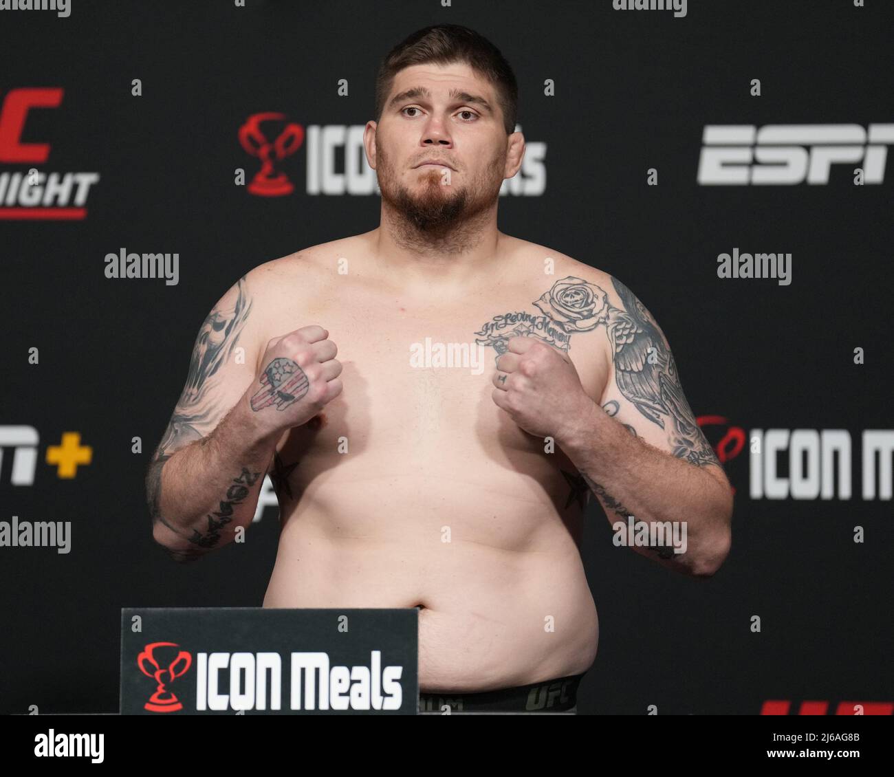 Las Vegas, USA. 29th Apr, 2022. LAS VEGAS, NV - April 29: Jake Collier ...