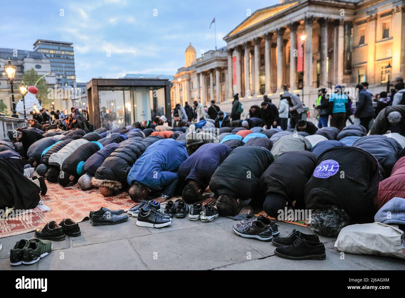 London, UK, 29th April 2022. Mayor of London, Sadiq Khan, prays with ...