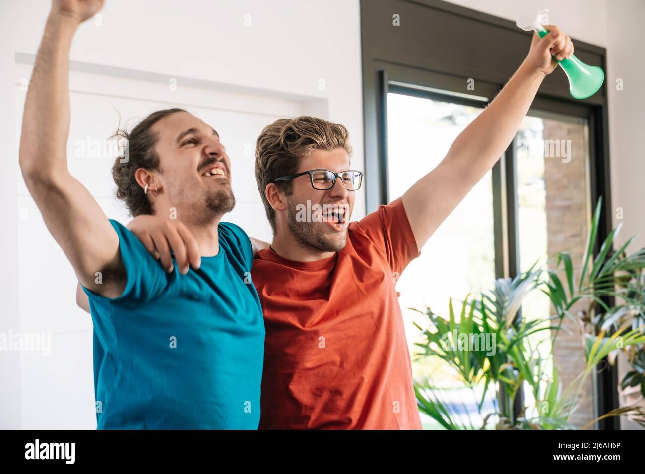 Football team men hugging hi-res stock photography and images - Alamy