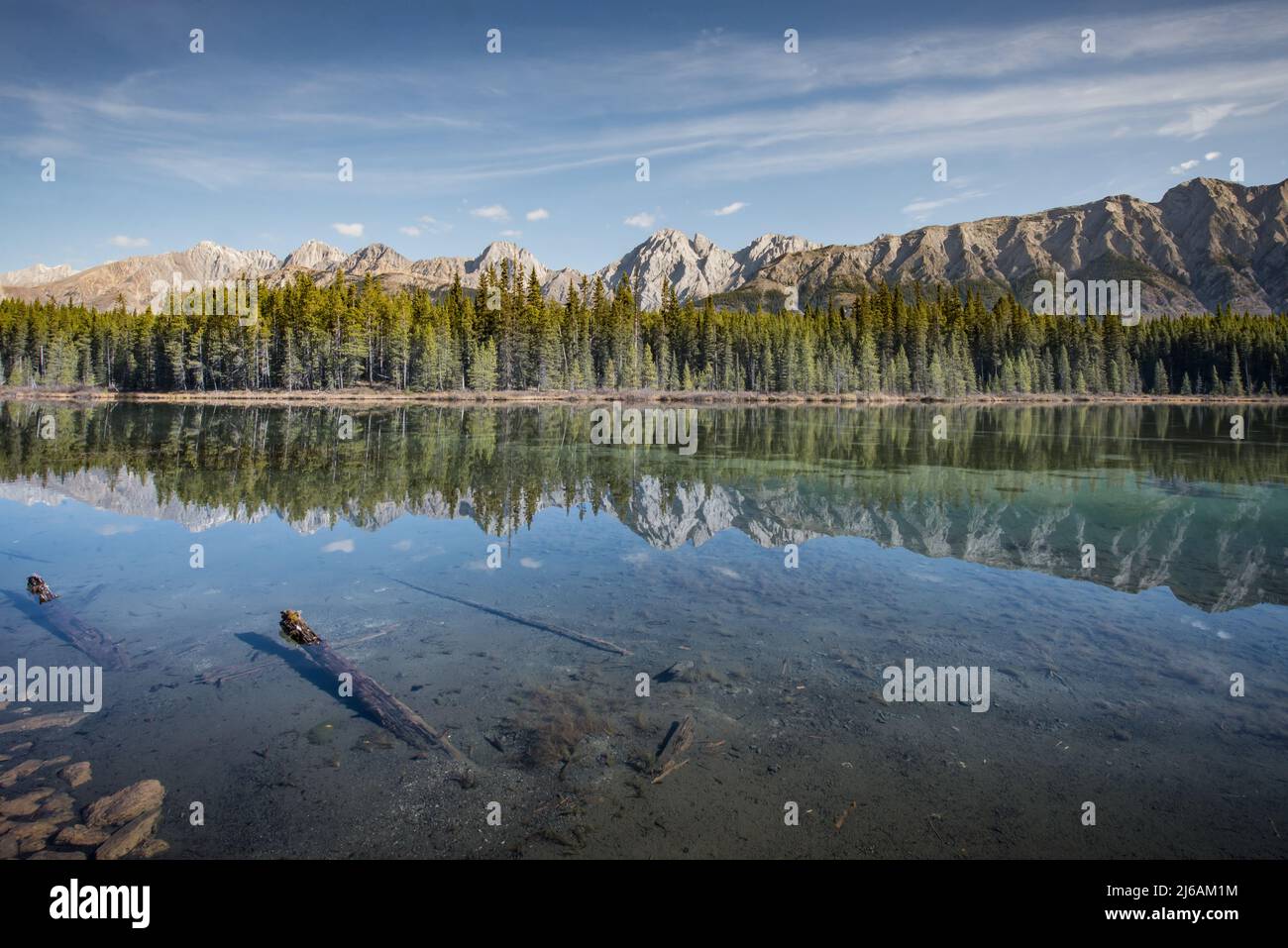 Scenic Calgary mountains peaks Stock Photo - Alamy