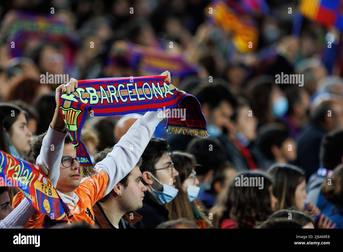 Fc barcelona fans girl hi-res stock photography and images - Alamy