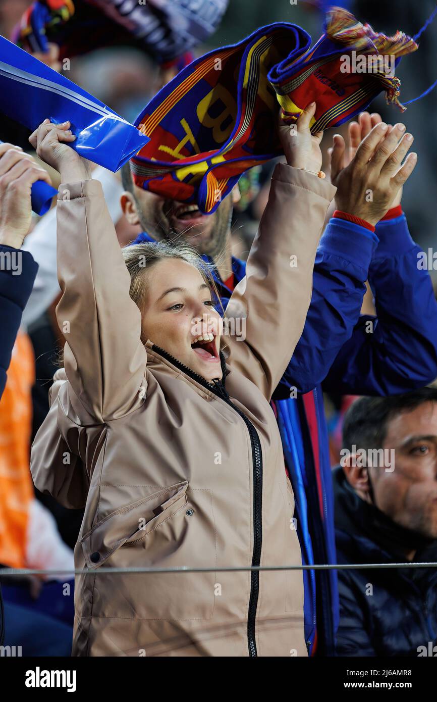 Fc barcelona fans girl hi-res stock photography and images - Alamy