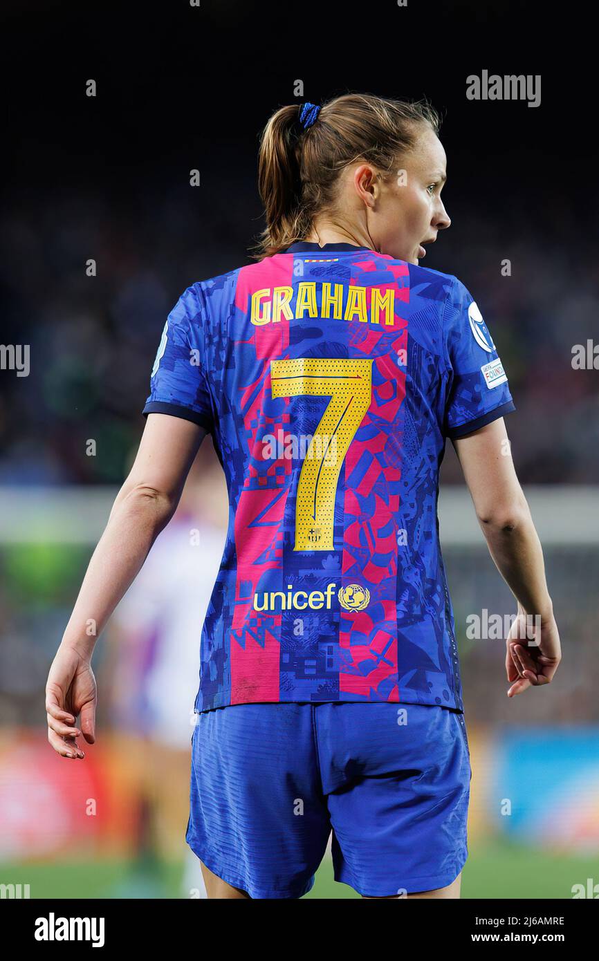 BARCELONA - MAR 30: Caroline Graham Hansen in action during the UEFA ...