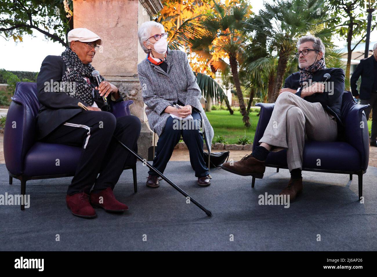 Palermo, Italy. 30th Apr, 2022. pictured Michael Roberts and Rupert ...