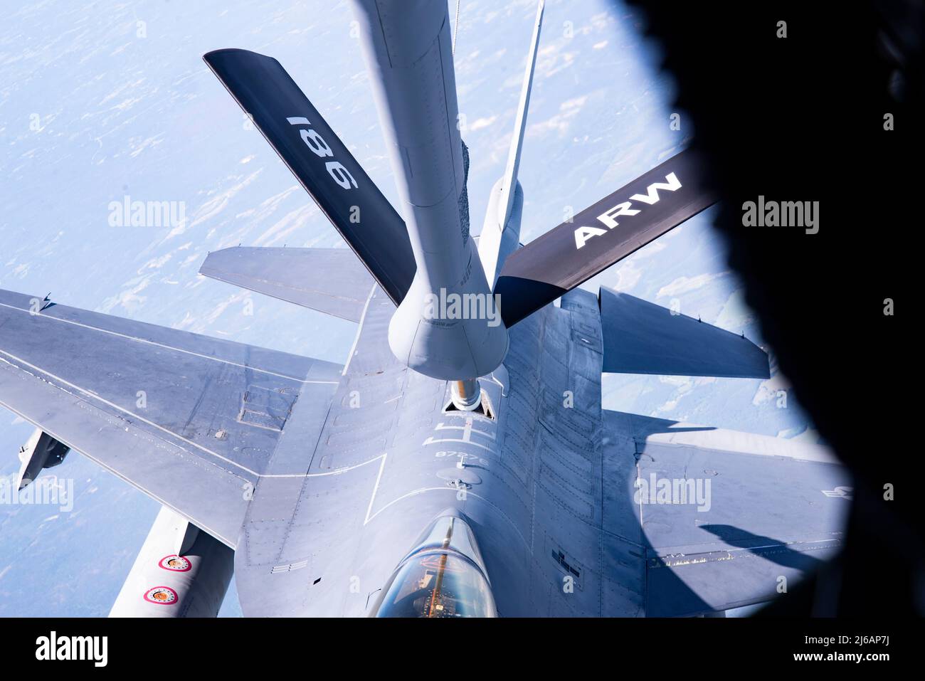 An F-16 Fighting Falcon from the 100th Fighter Wing, Maxwell Air Force ...