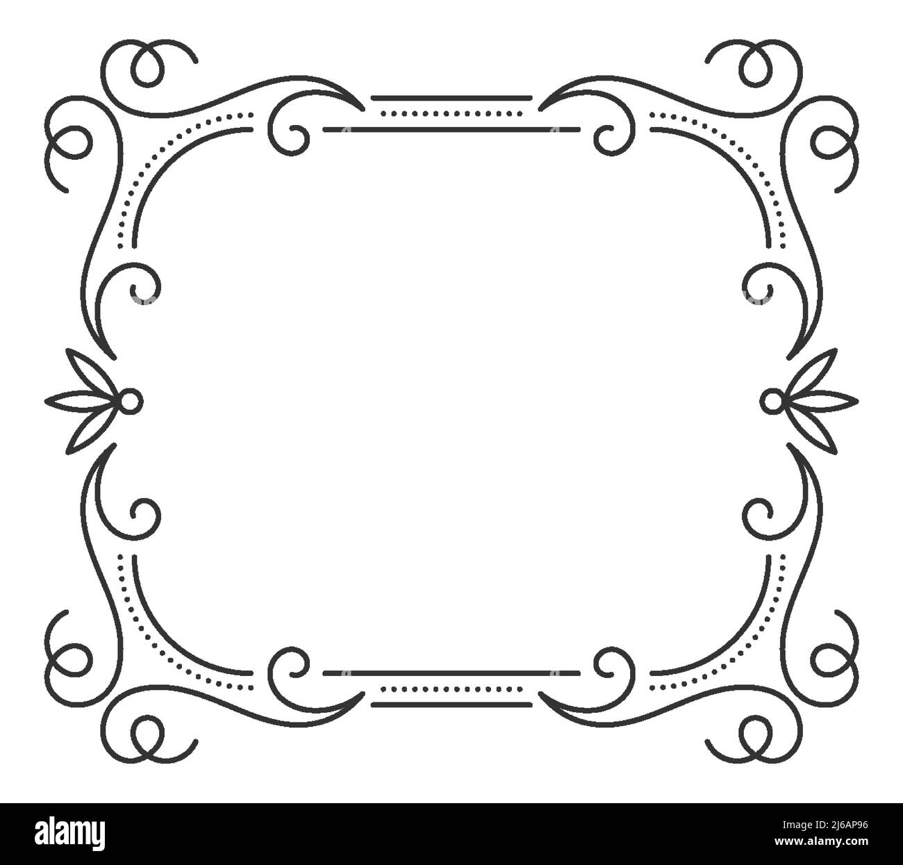 Vintage frame border divider text separator black line . Retro filigree ...