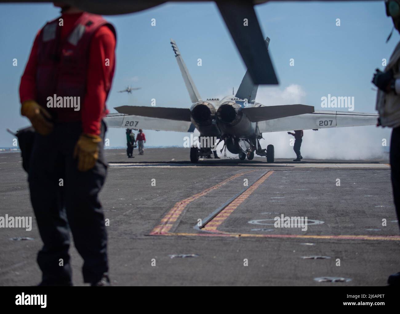 220414-N-BP862-1094 IONIAN SEA (April 14, 2022) An F/A-18E Super Hornet ...