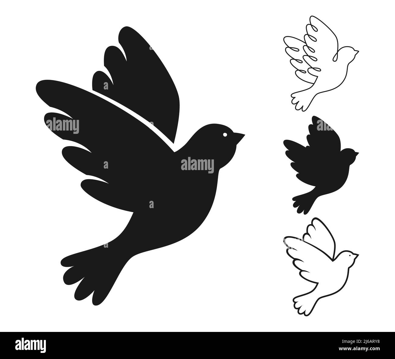 Religious dove logo Black and White Stock Photos & Images - Alamy