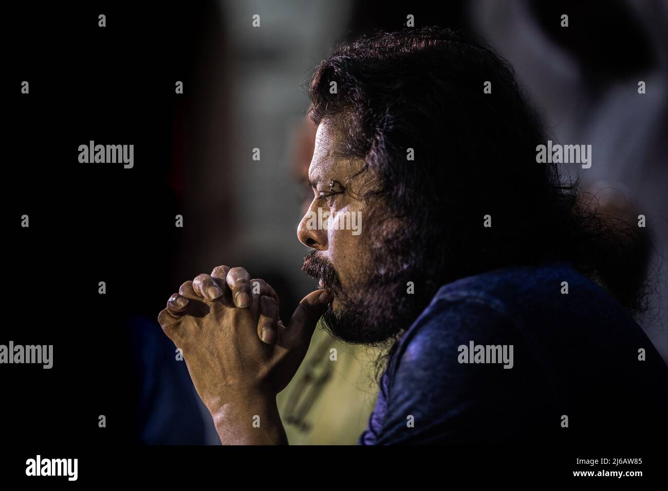 Dhaka, Bangladesh. 29th Apr, 2022. Celebrated singer Faruq Mahfuz Anam ...