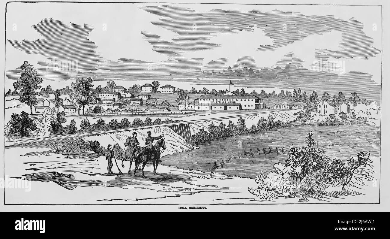 Iuka, Mississippi, in the American Civil War era. 19th century ...