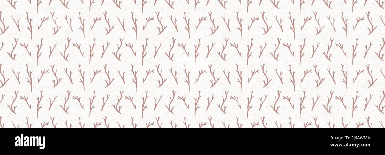 Gender neutral foliage leaf seamless raster border. Simple whimsical 2 ...