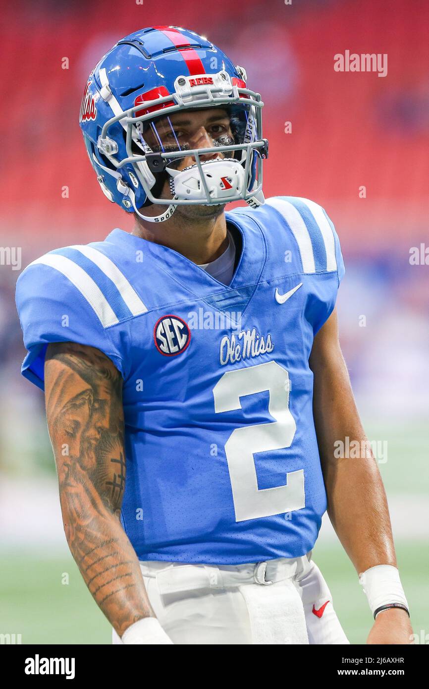 September 6, 2021, Atlanta, Georgia, United States: Ole Miss Rebels ...