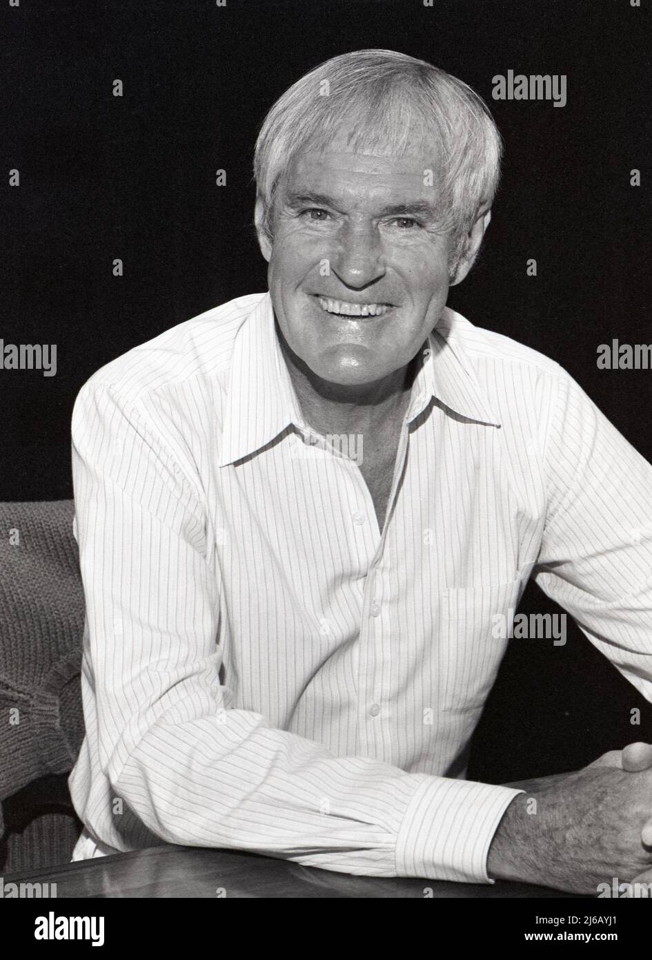 Timothy Leary at a press conference for Timothy Leary vs. G. Gordon ...