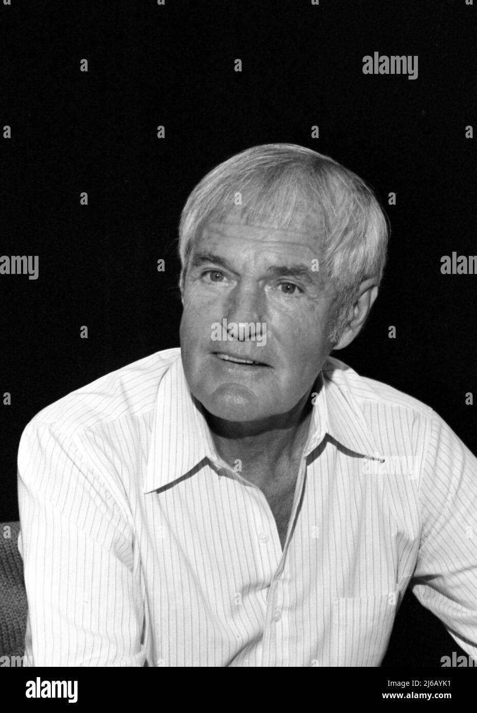 Timothy Leary at a press conference for Timothy Leary vs. G. Gordon ...