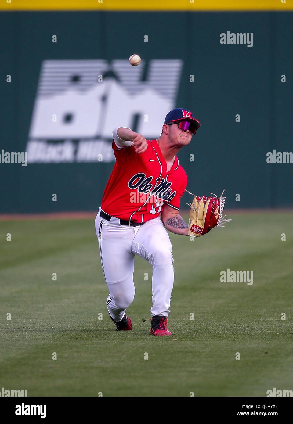 Arkansas, USA. 29th Apr, 2022. April 29, 2022: Rebels outfielder Kemp ...