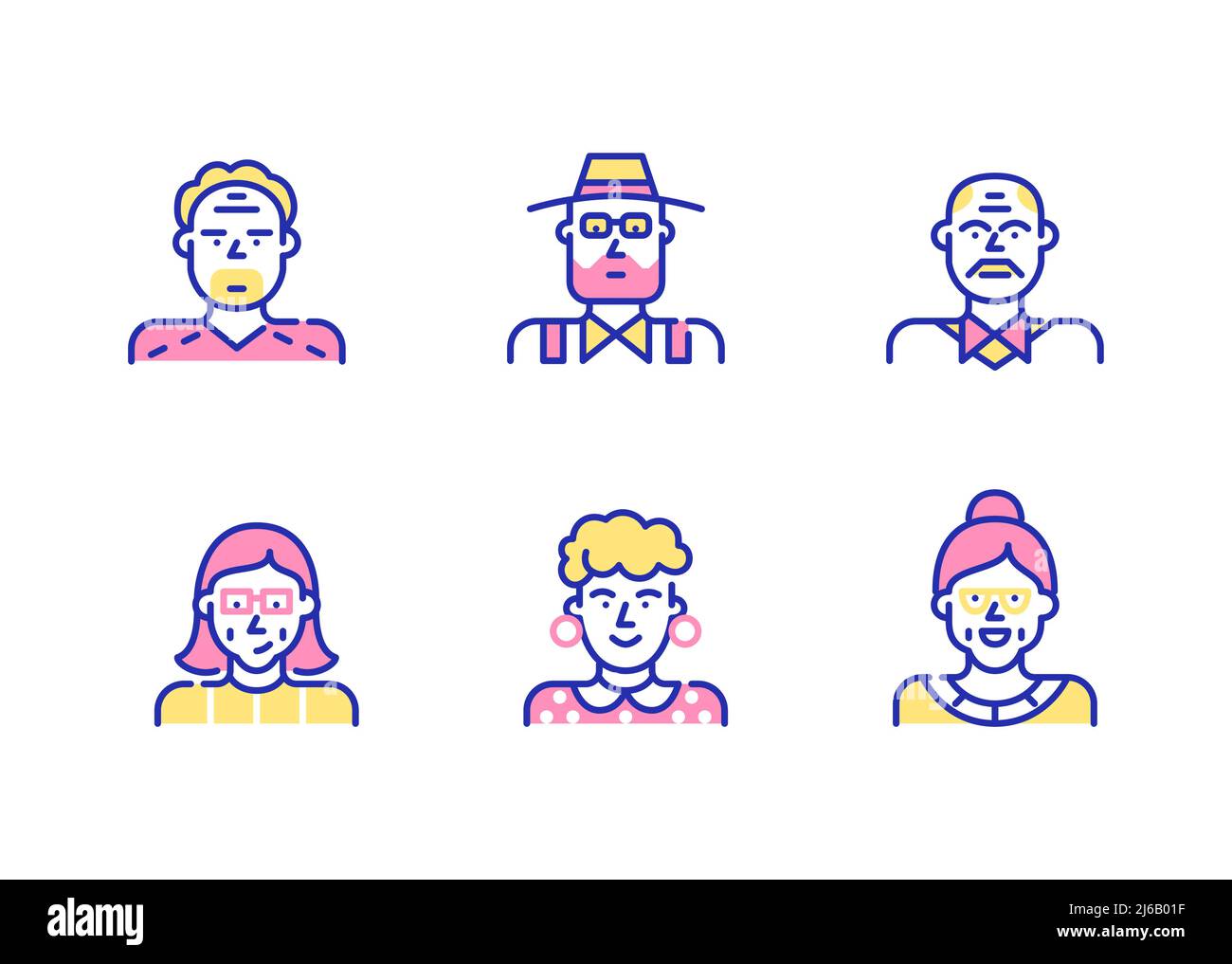 Adult male avatar elder hi-res stock photography and images - Alamy