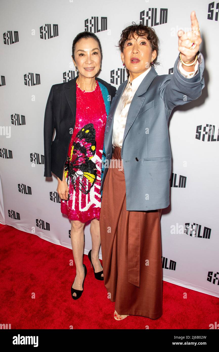 Michelle Yeoh (L) and Sandra Oh attend SFFilm Festival "A Tribute to ...
