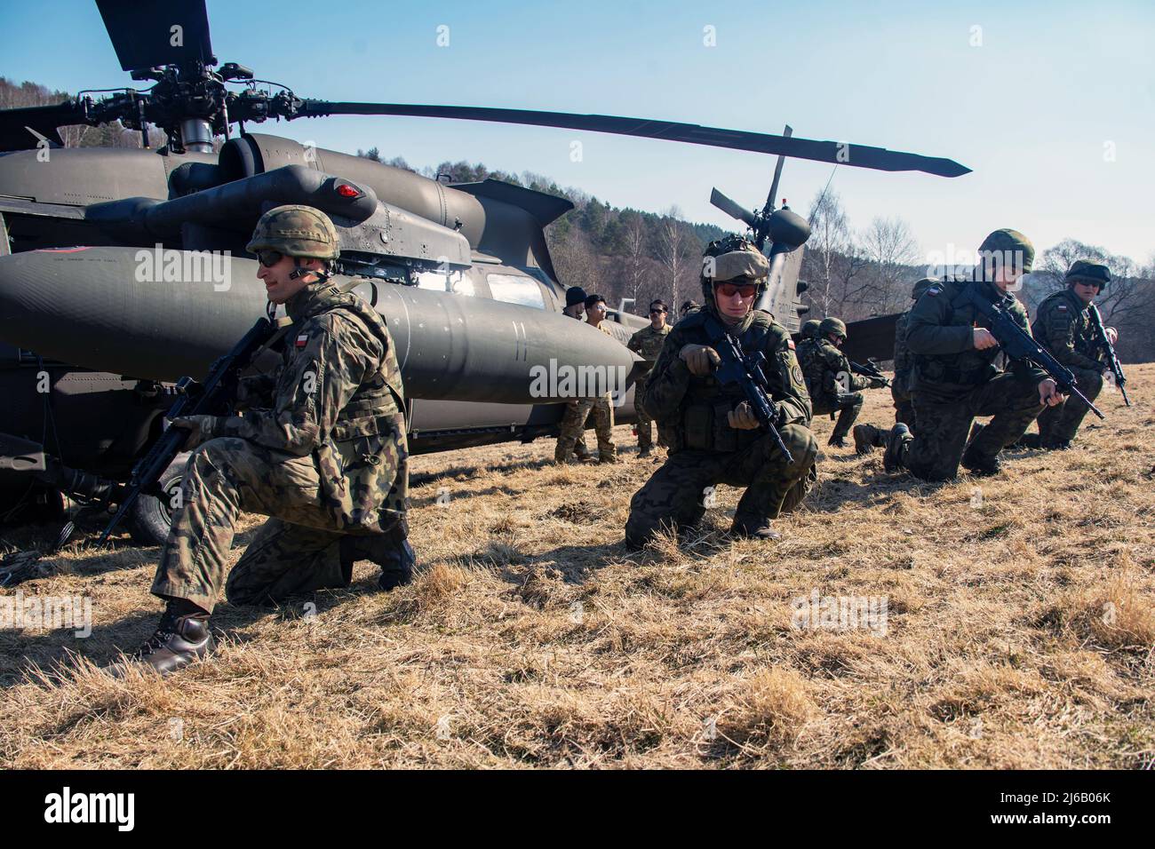 March 15, 2022 - Bircza, Poland - U.S. Paratroopers assigned to the 3rd ...
