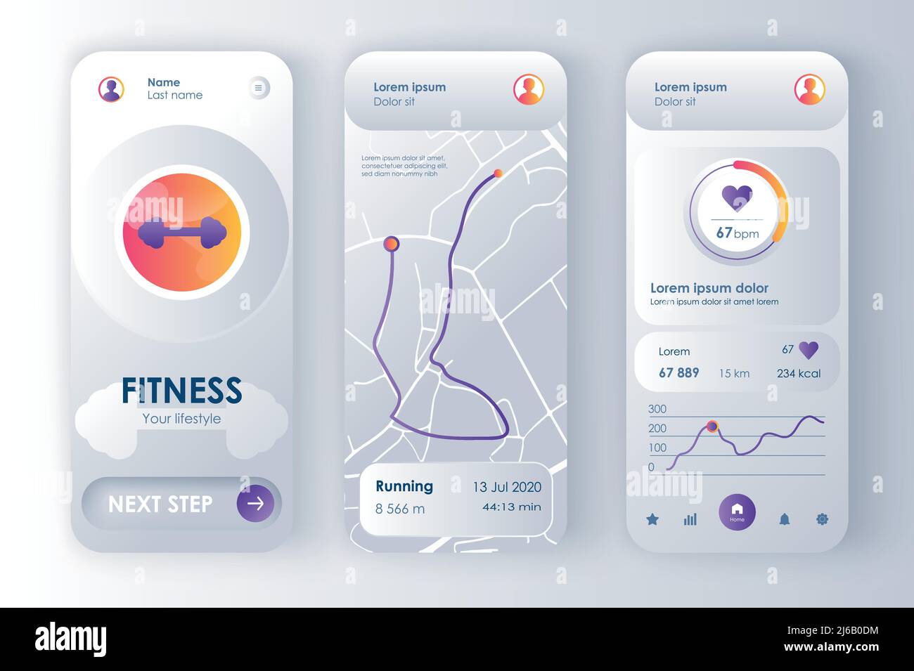 Running route map Stock Vector Images - Alamy