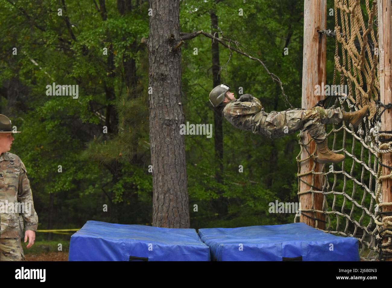 Apr 14, 2022 - Fort Benning, Georgia, USA - A Basic trainee completes ...