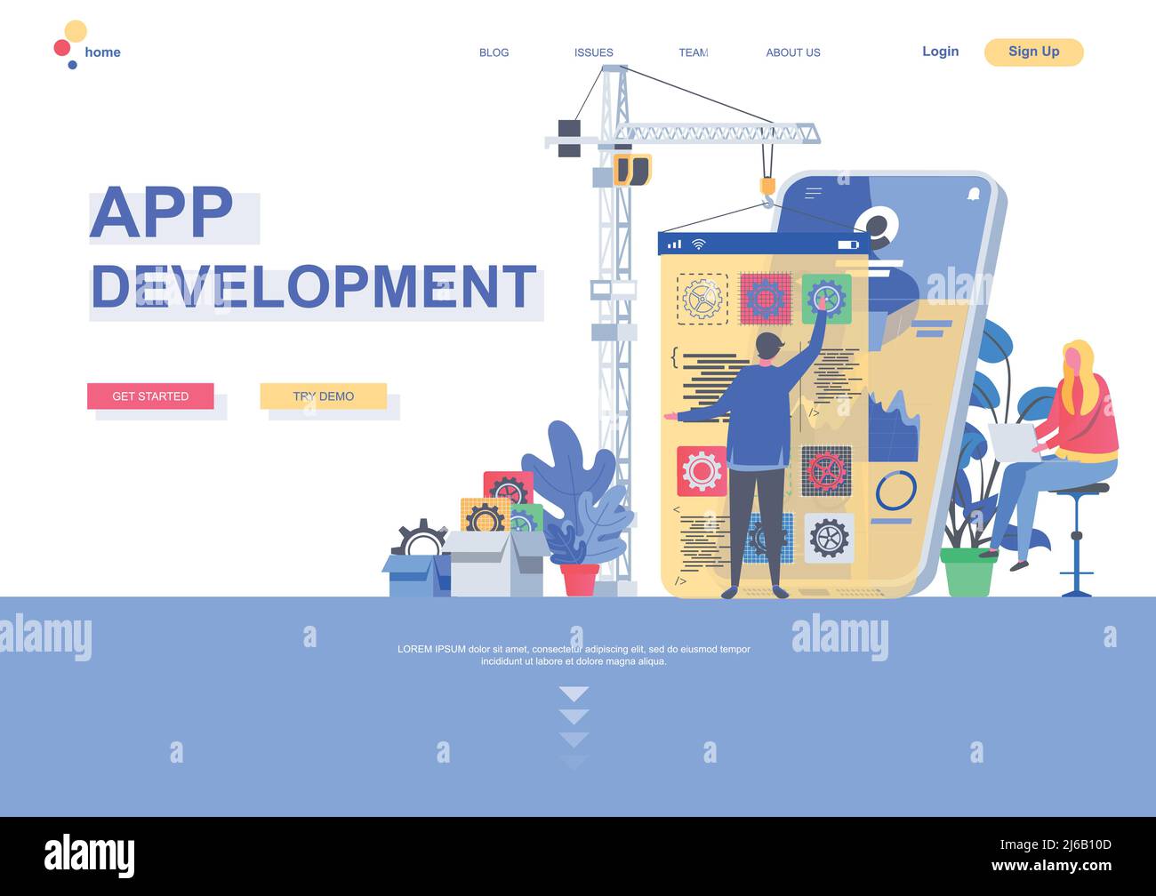 Back end code Stock Vector Images - Alamy