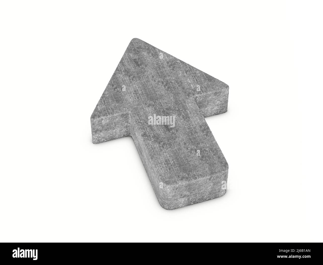 Concrete arrow symbol on a white background. 3d illustration Stock ...