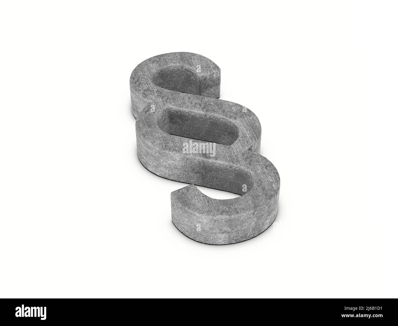 Concrete section symbol on a white background. 3d illustration Stock ...
