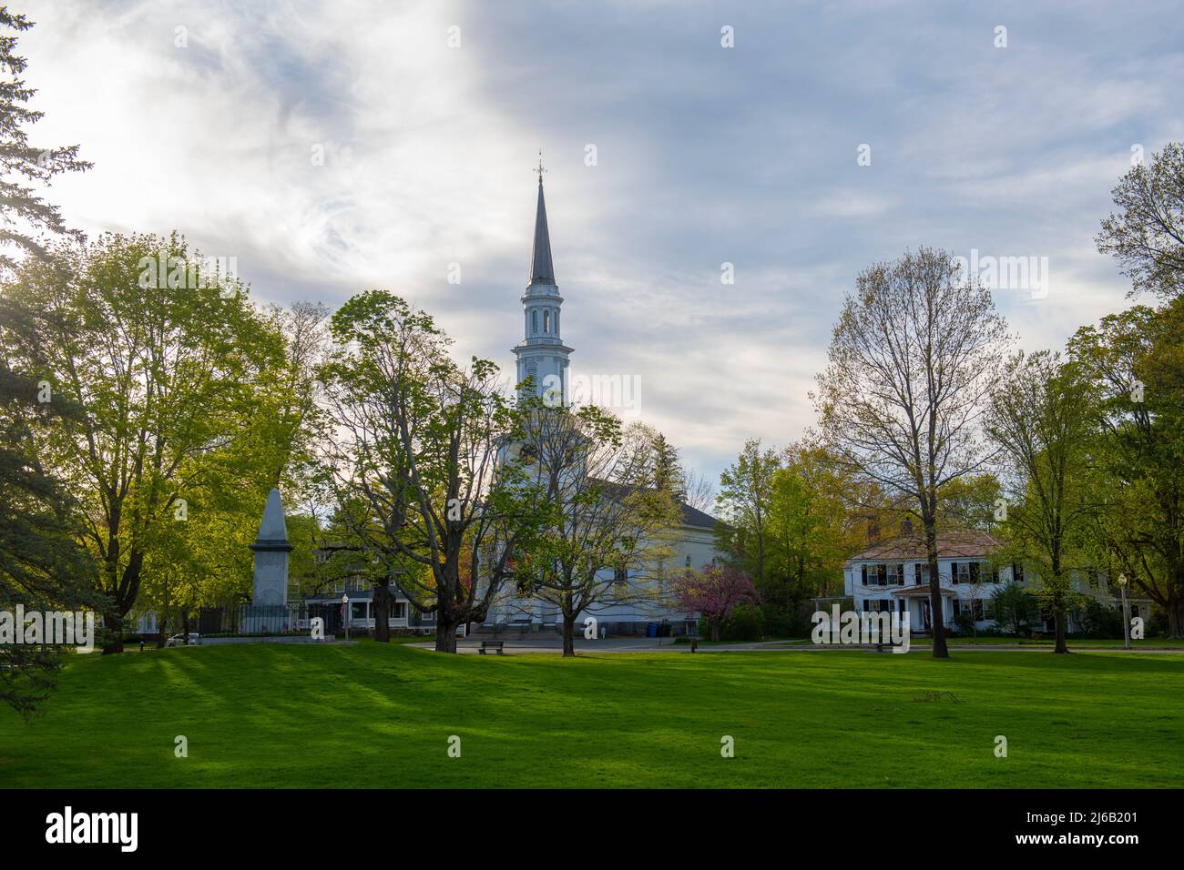 First Parish Church and Battle Green at Lexington Common National ...